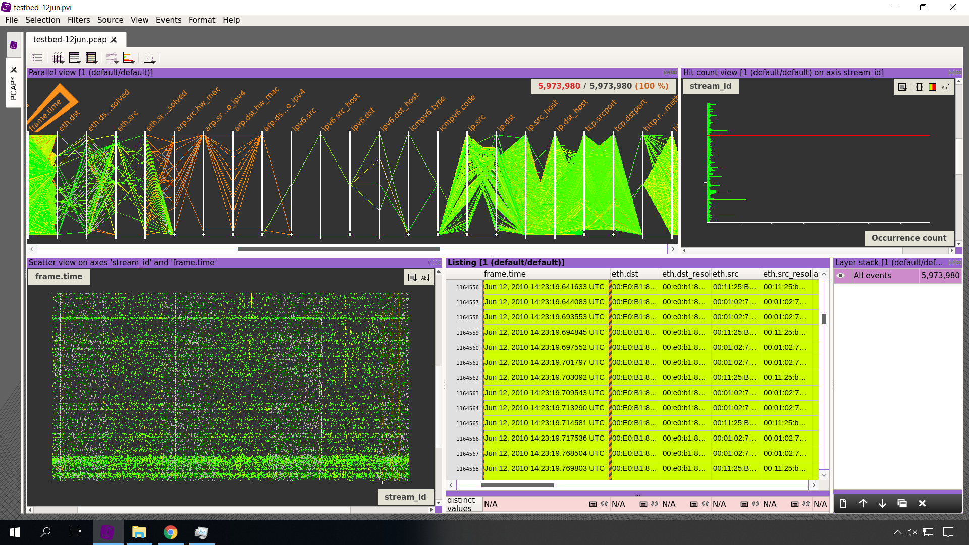 Cybersecurity - Screenshots - Squey