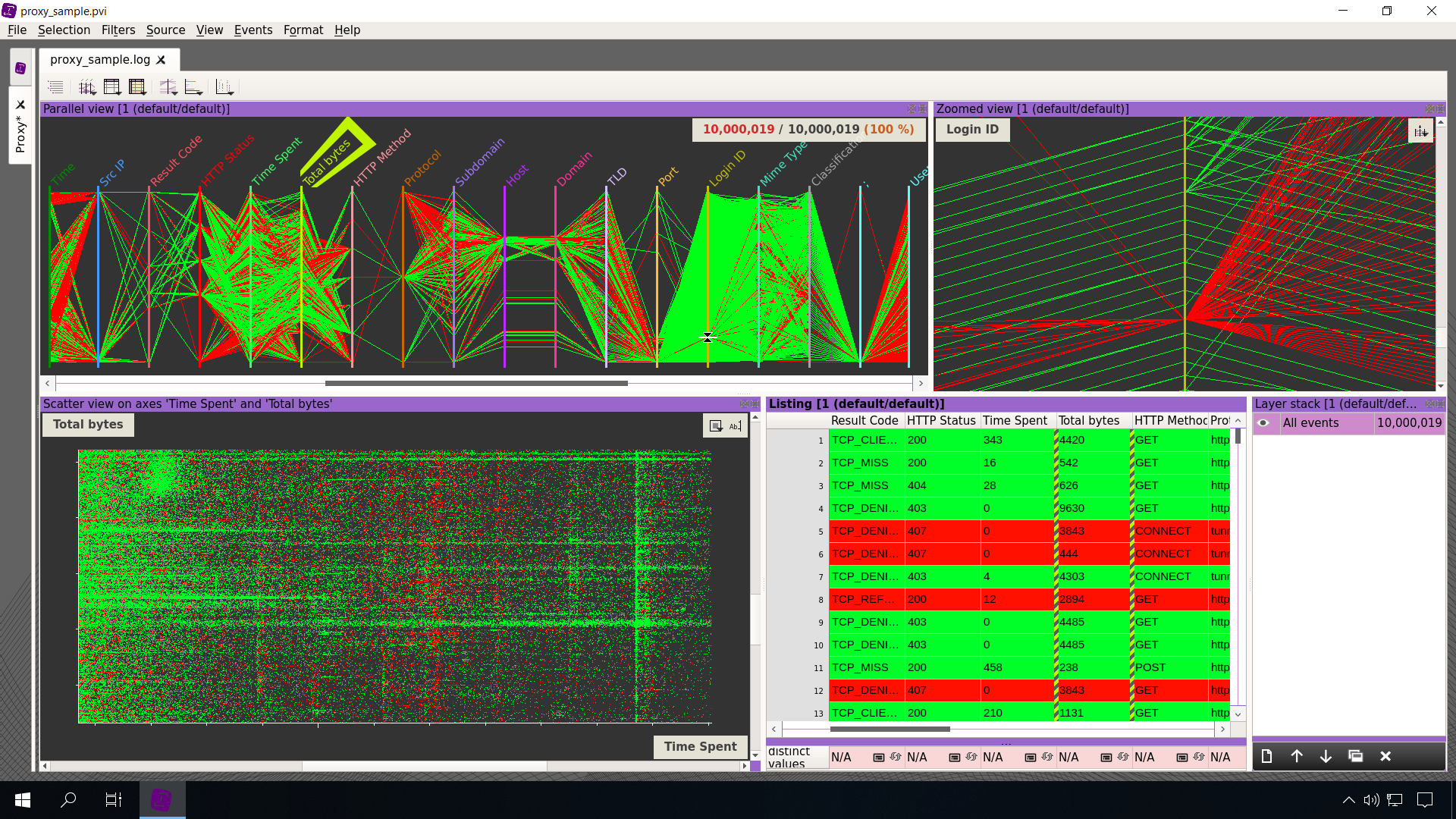 Cybersecurity - Screenshots - Squey